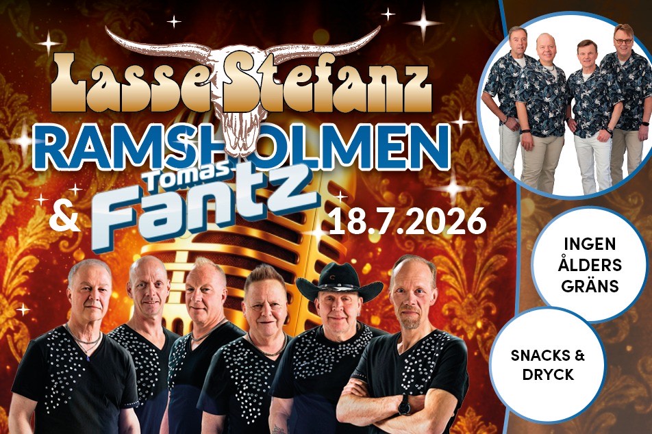 Lasse Stefanz & Tomas Fantz på Ramsholmen 18.07.26 18:00 - Deep South ...
